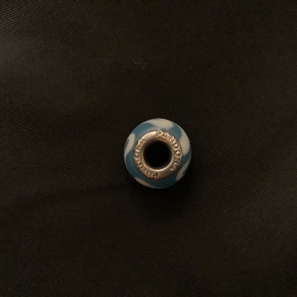 Pandora | Jewelry | Pandora Murano Light Blue Swirly Swirl Charm ...